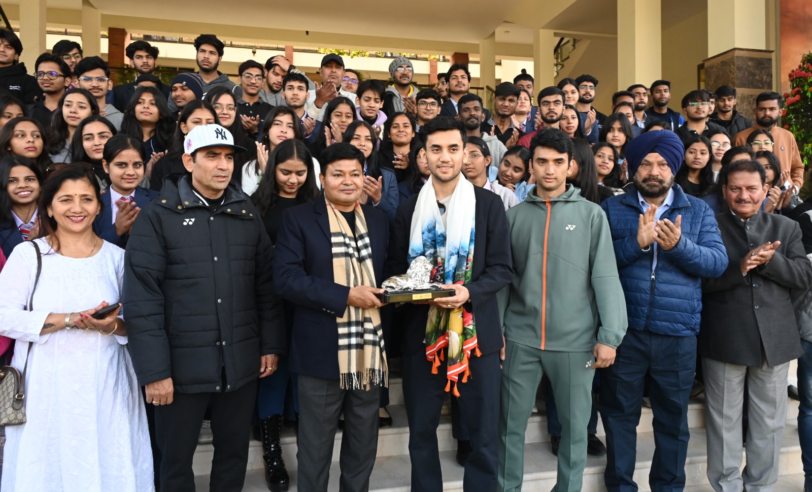 Shuttler Lakshya Sen gets rousing welcome at Graphic Era - Northern Gazette