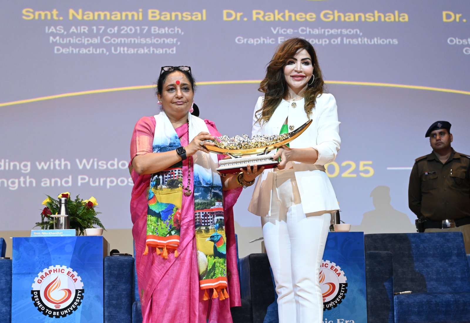 Graphic Era honour's Speaker Khanduri,IAS Namami and Dr. Divya on Women ...