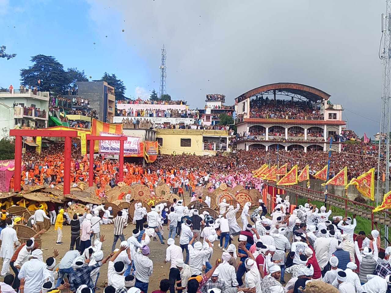 ‘Bagwal’ the stone pelting festival held at Baarahi Devi temple ...